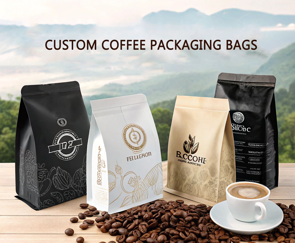Custom Coffee Bags - Stand-Up Pouches| Custom Plastic Packaging Bag ...